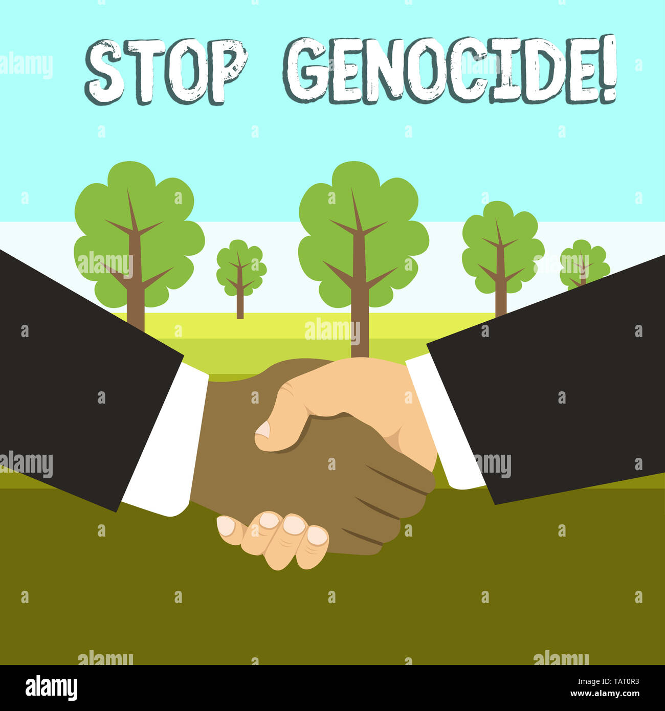 Conceptual hand writing showing Stop Genocide. Concept meaning to put ...
