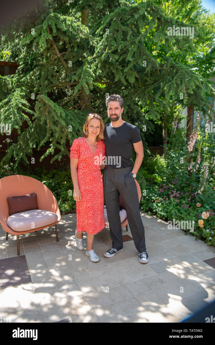 Jack Guinness with garden designer Jo Thompson on the Wedgwood garden ...