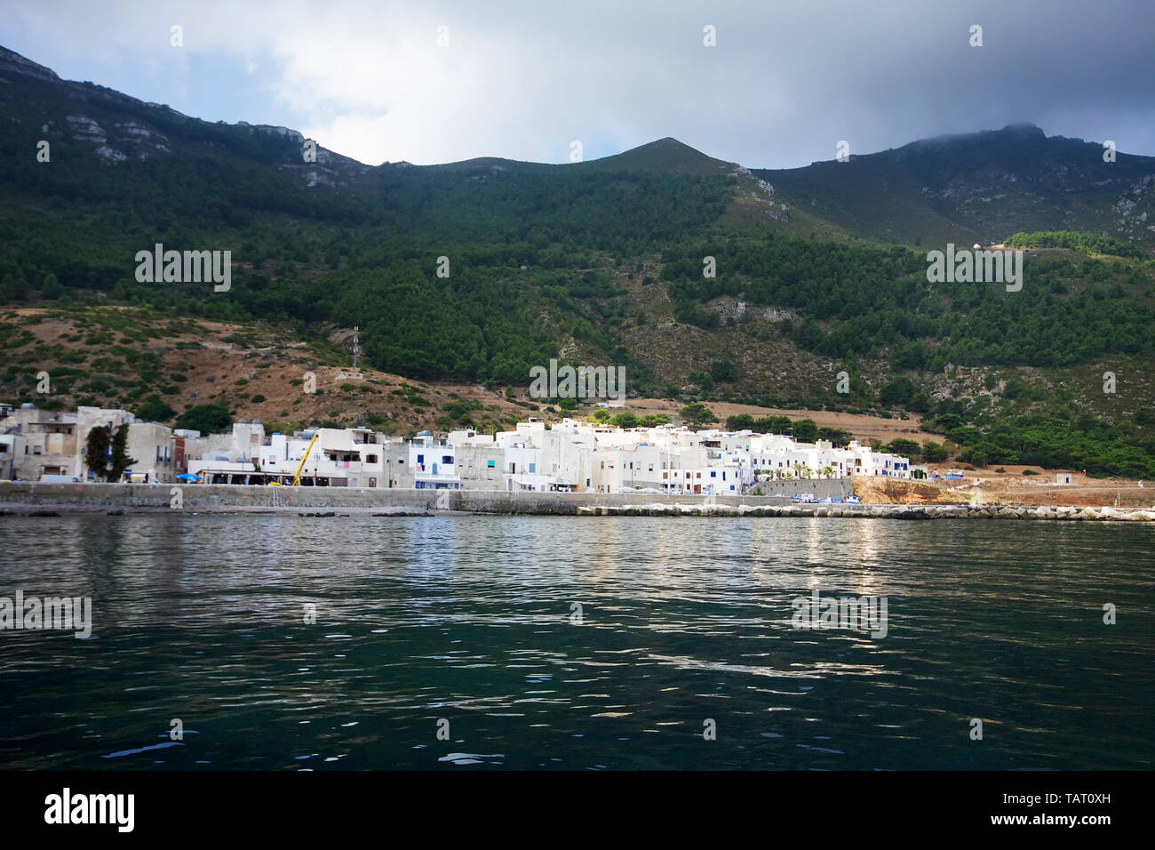 City of Marettimo island. Egadi, Sicily, Italy Stock Photo - Alamy