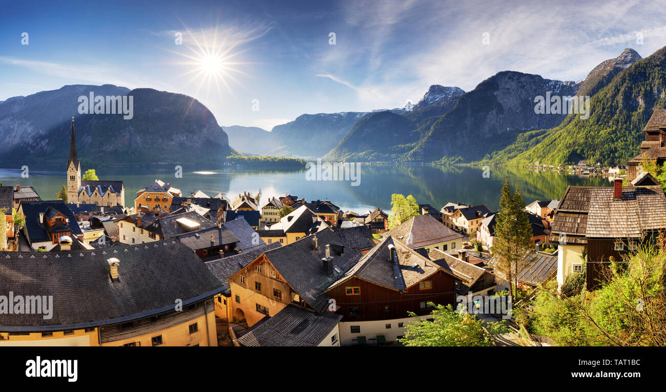 Hallstatt, Austria Alps village Stock Photo - Alamy