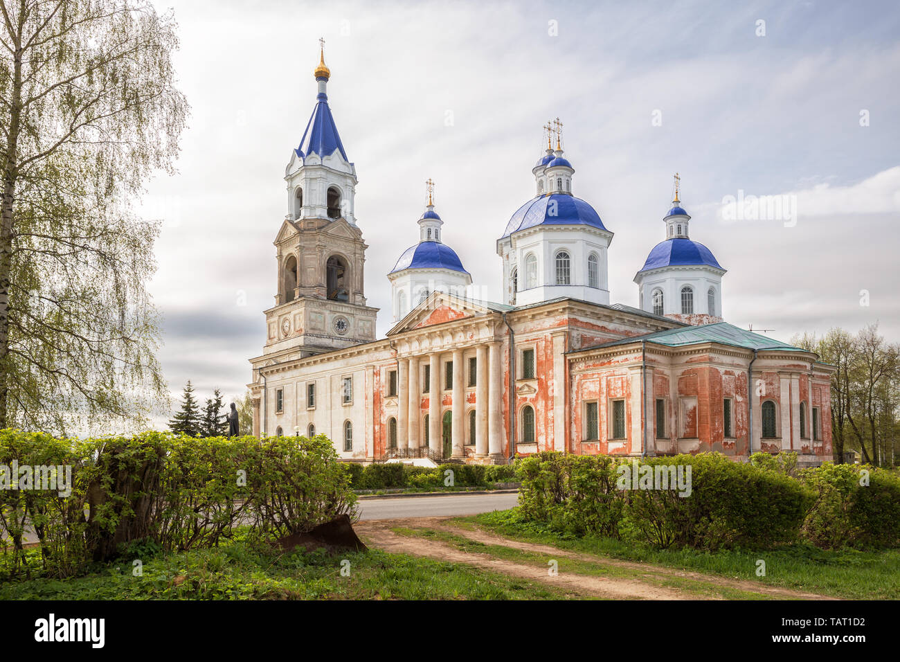 Ancient Resurrection Cathedral in Kashin, Tver region, Russia Stock ...