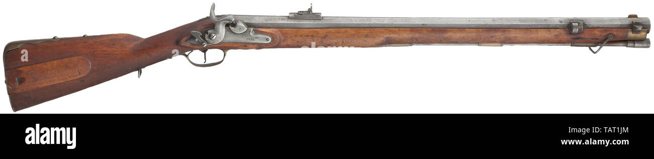 A "Jäger" rifle, Norway/Denmark, 18th/19th century, Number 1654, all ...