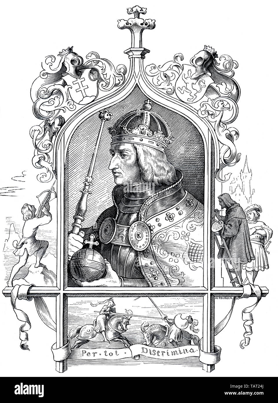 Maximilian I von Habsburg, known as The Last Knight, 1459 - 1519 ...