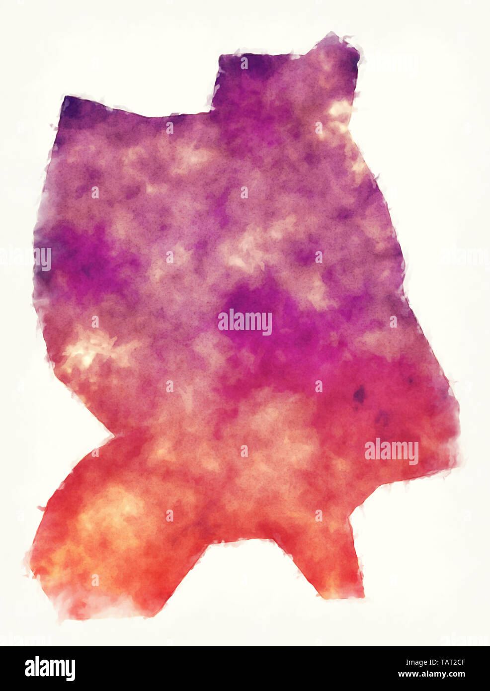 Phnum Penh province watercolor map of Cambodia Stock Photo - Alamy