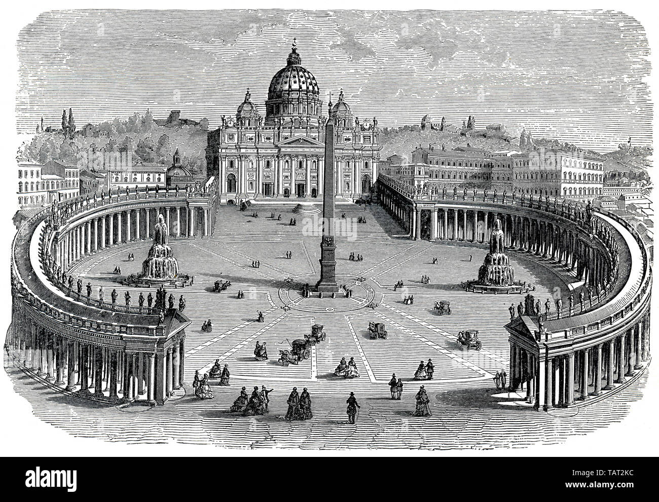 Der petersdom und petersplatz im vatikan hi-res stock photography and ...