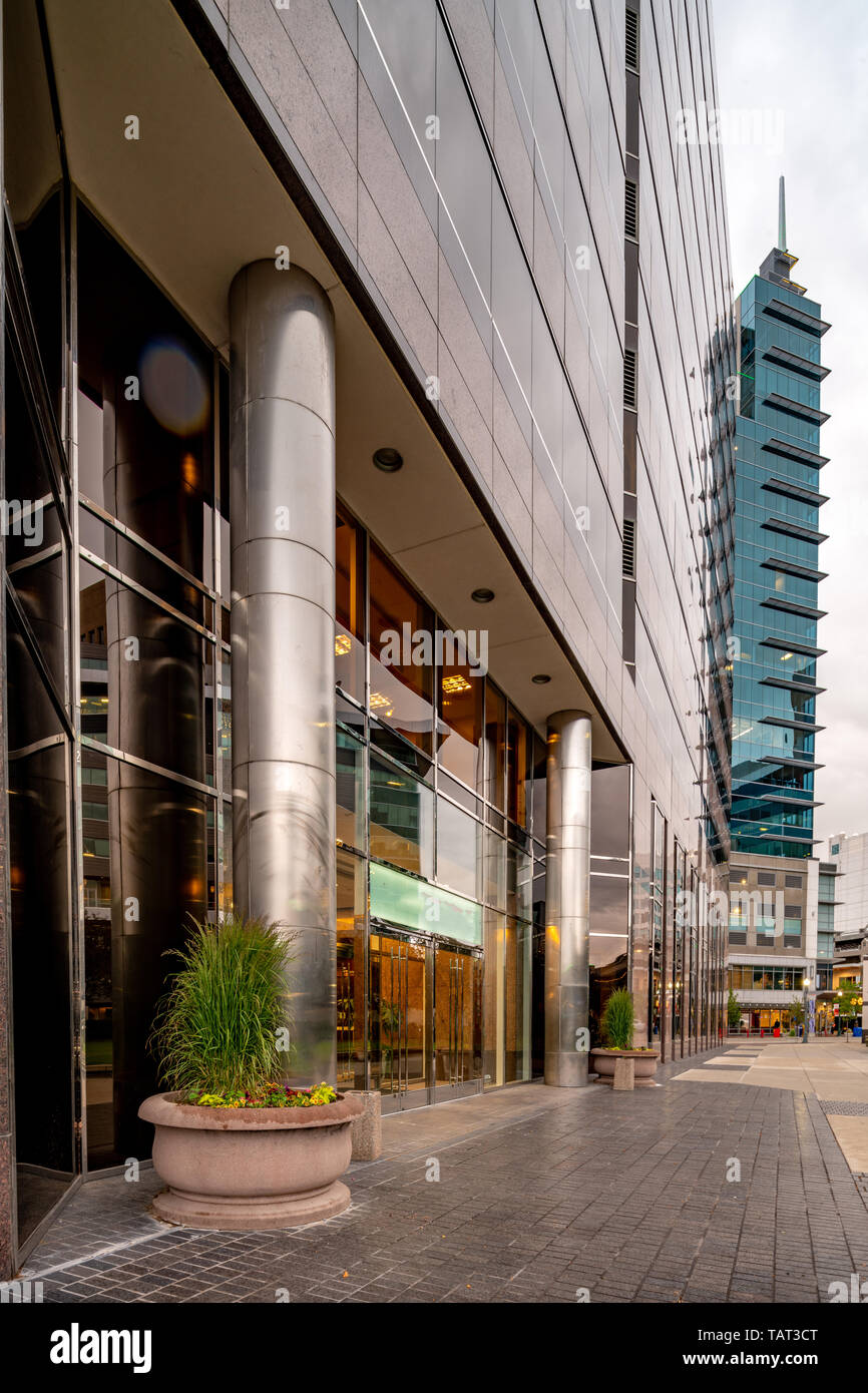 Glass reflective buildings in downtown Boise Idaho Stock Photo - Alamy