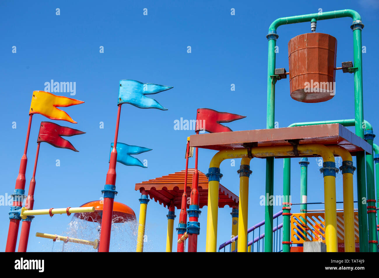 Fort Fun, Eastbourne. Water play park Stock Photo - Alamy