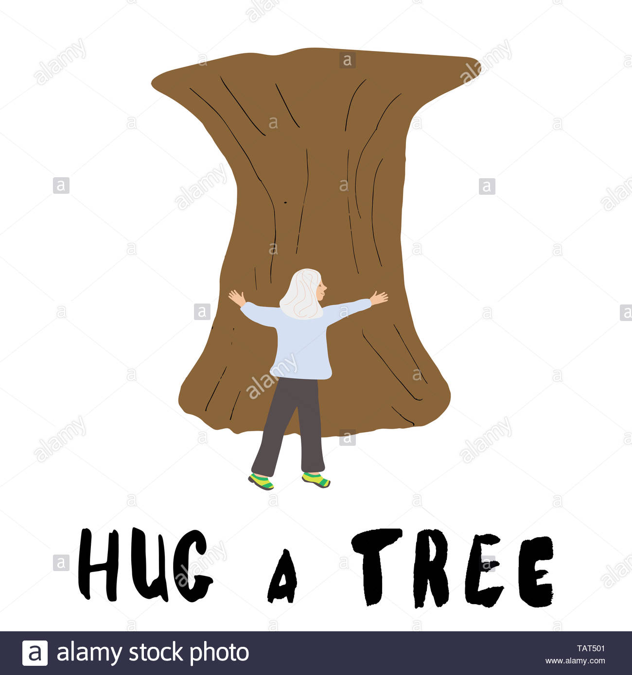 Tree Hugger Cut Out Stock Images & Pictures - Alamy