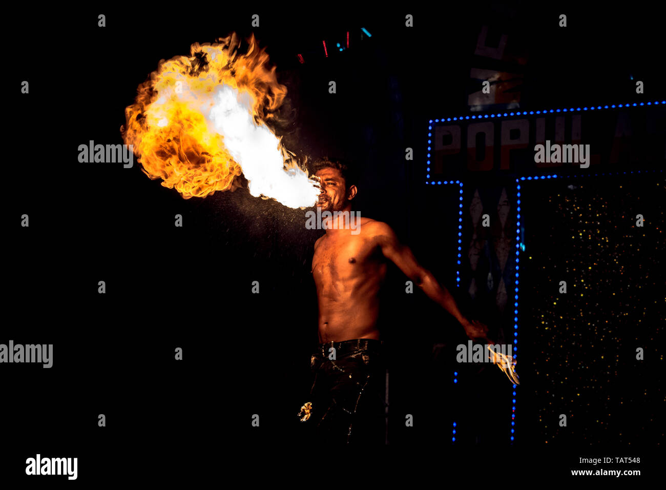 Fire_eating hi-res stock photography and images - Alamy