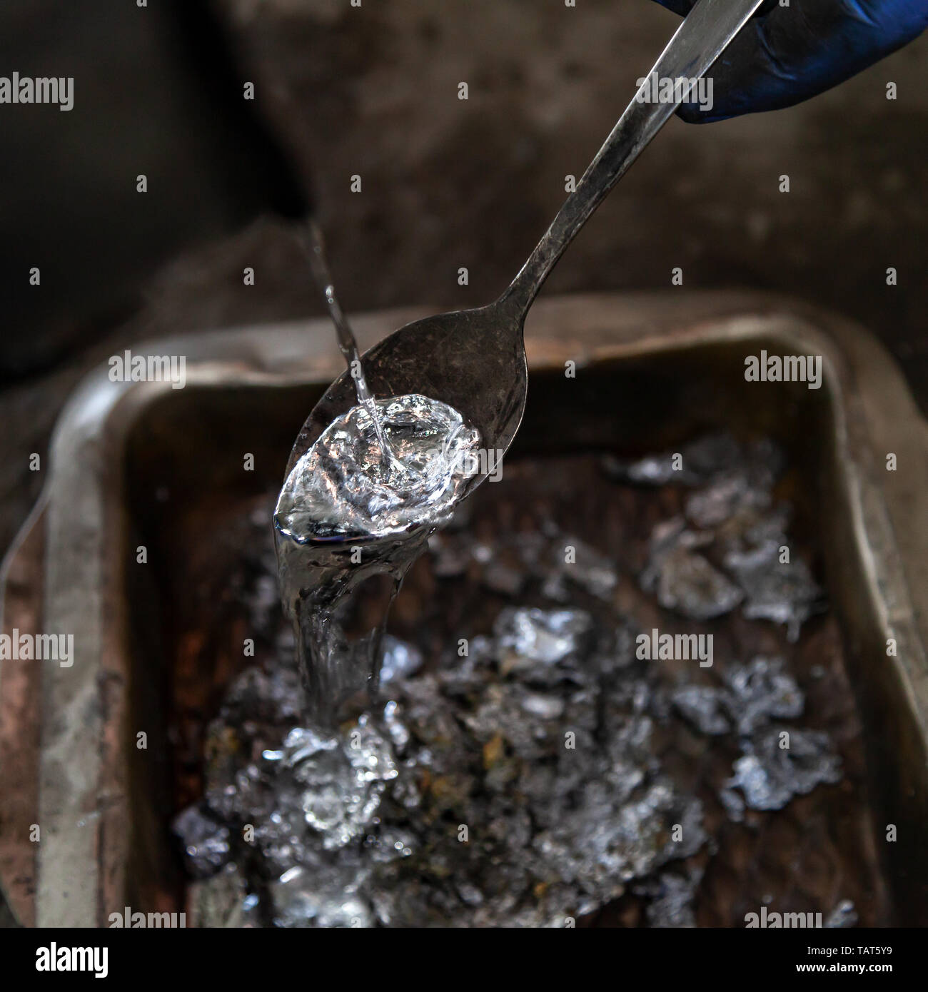 Molten Lead In Water