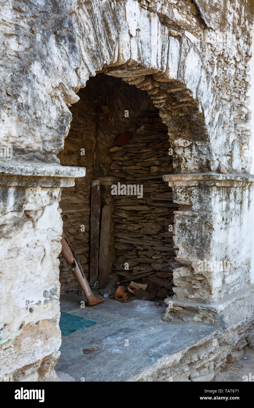 Stone Antique Wall Udaipur Stock Photo - Alamy
