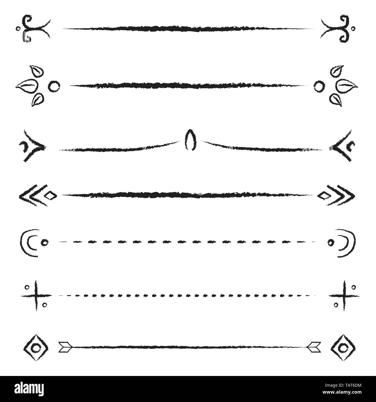 Vintage frame elements. Vignettes - Vector illustration Stock Vector ...