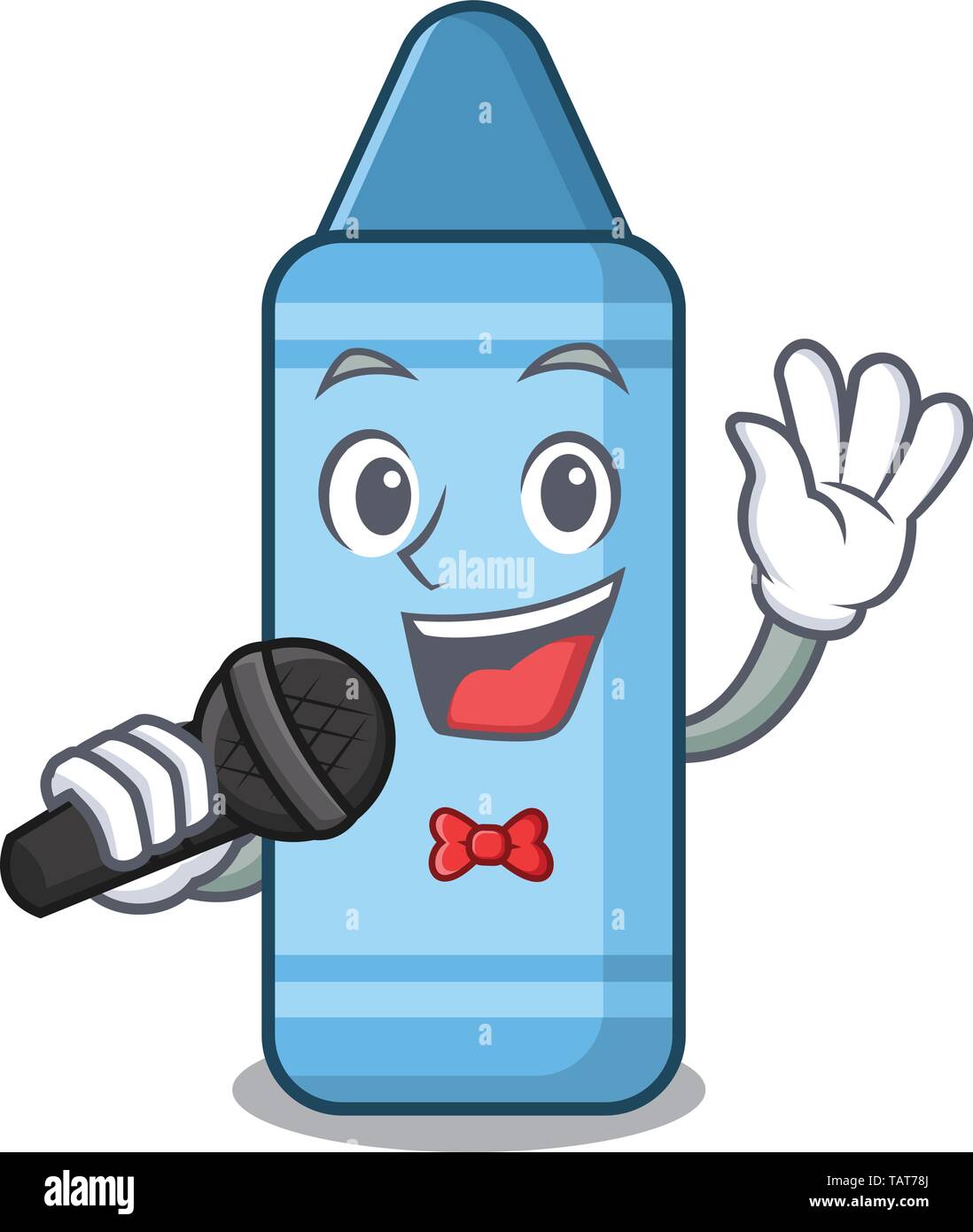 Singing into pencil Stock Vector Images - Alamy