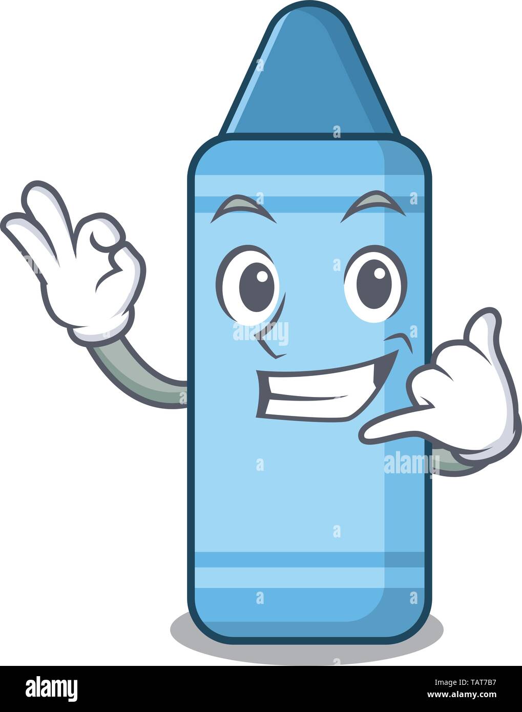 Call me blue crayon above a cartoon book Stock Vector Image & Art - Alamy