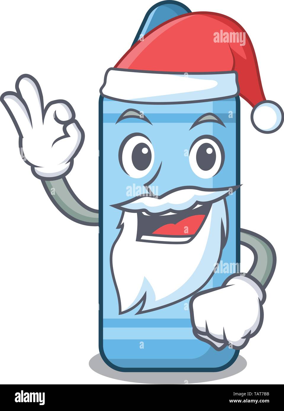 Santa blue crayon above a cartoon book Stock Vector Image & Art - Alamy