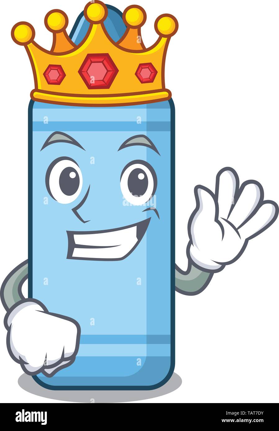King blue crayon above a cartoon book Stock Vector Image & Art - Alamy