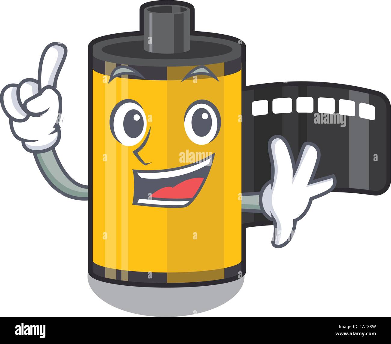 Finger camera roll in the cartoon drawer Stock Vector Image & Art - Alamy