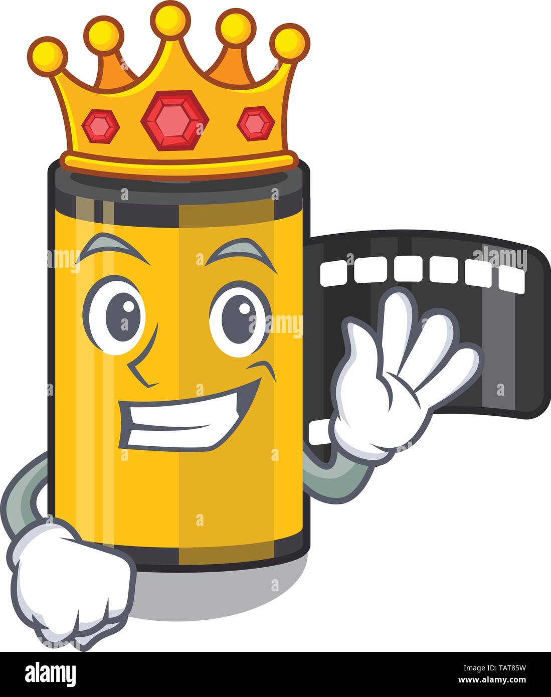 King camera roll in the cartoon drawer Stock Vector Image & Art - Alamy