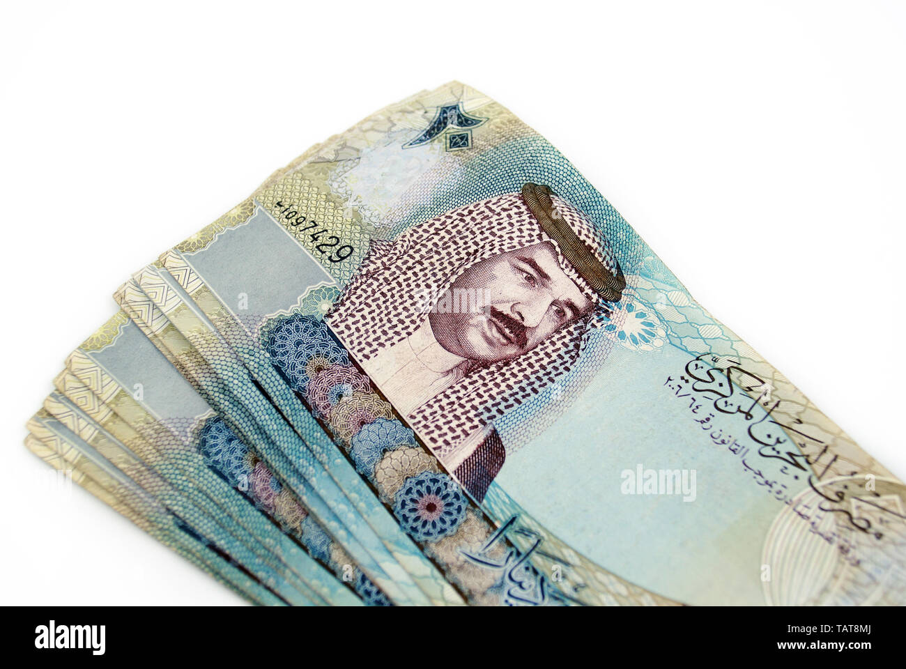 Kingdom of Bahrain currency Stock Photo - Alamy