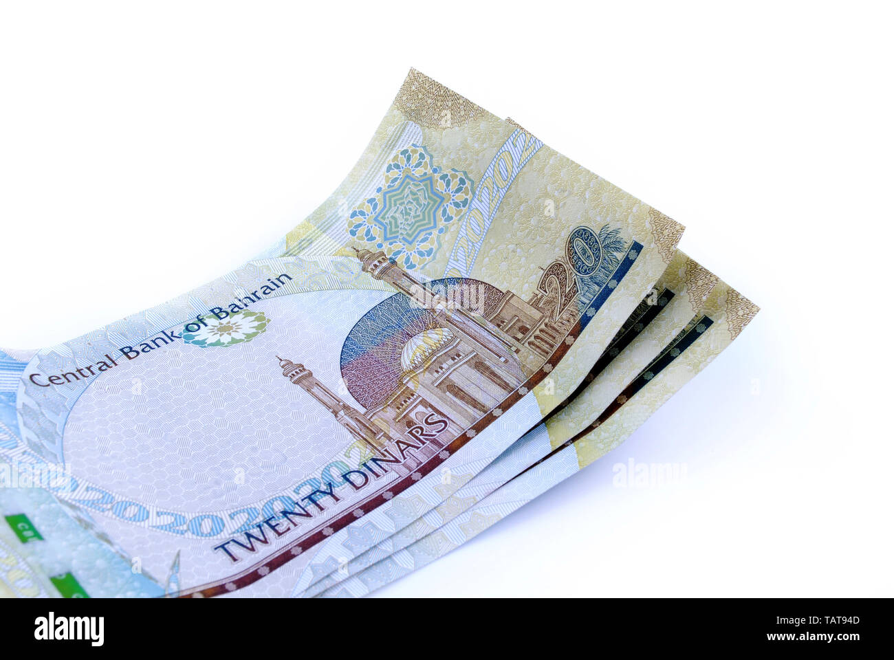 Kingdom of Bahrain currency Stock Photo - Alamy