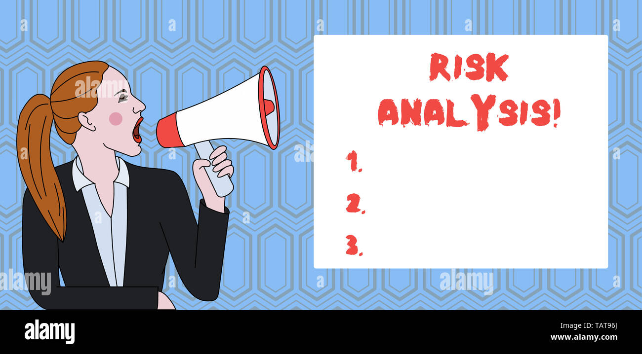 Handwriting text writing Risk Analysis. Conceptual photo review of the ...