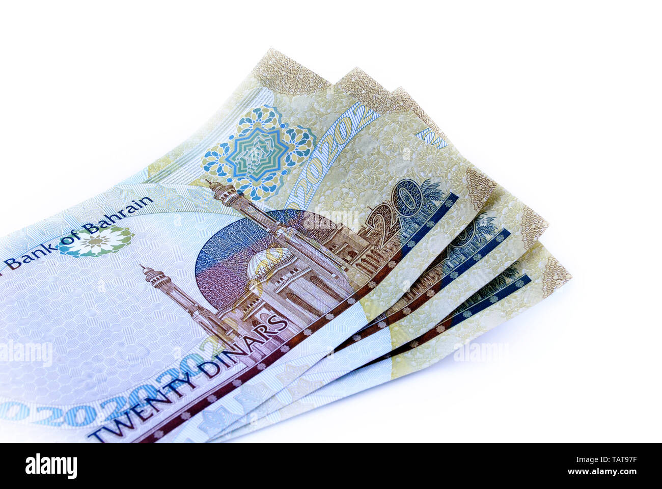 Kingdom of Bahrain currency Stock Photo - Alamy