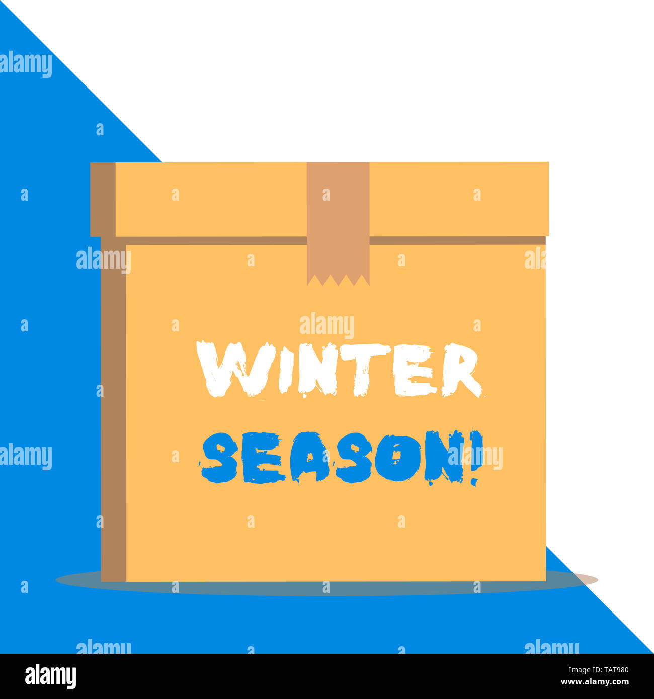 Text sign showing Winter Season. Business photo showcasing the coldest ...