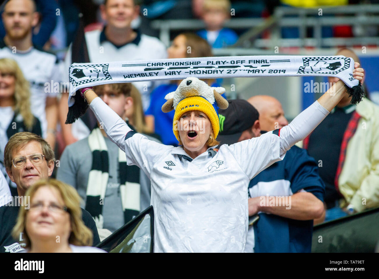 Female english football fan hi-res stock photography and images - Alamy