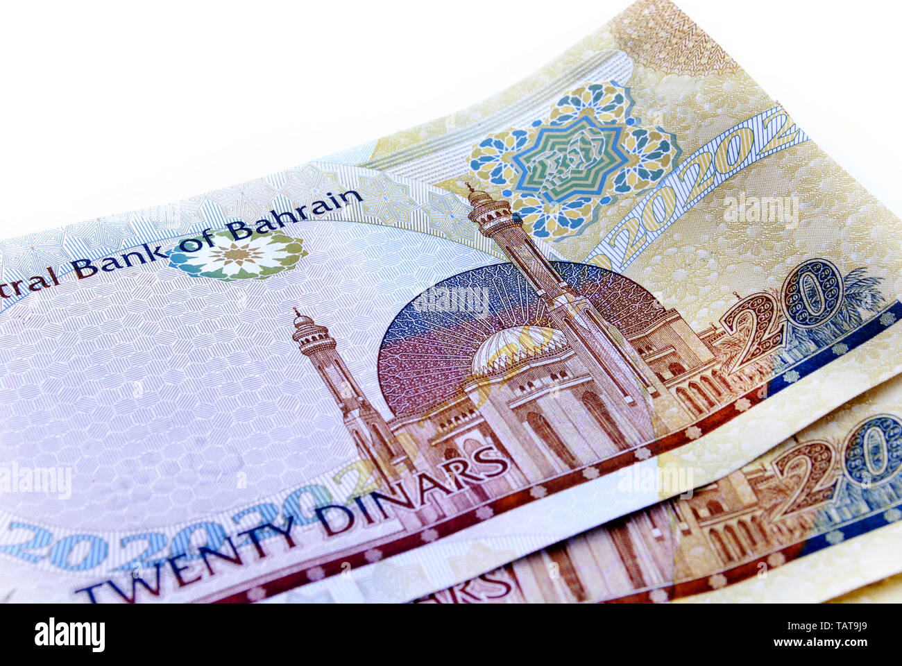 Kingdom of Bahrain currency Stock Photo - Alamy