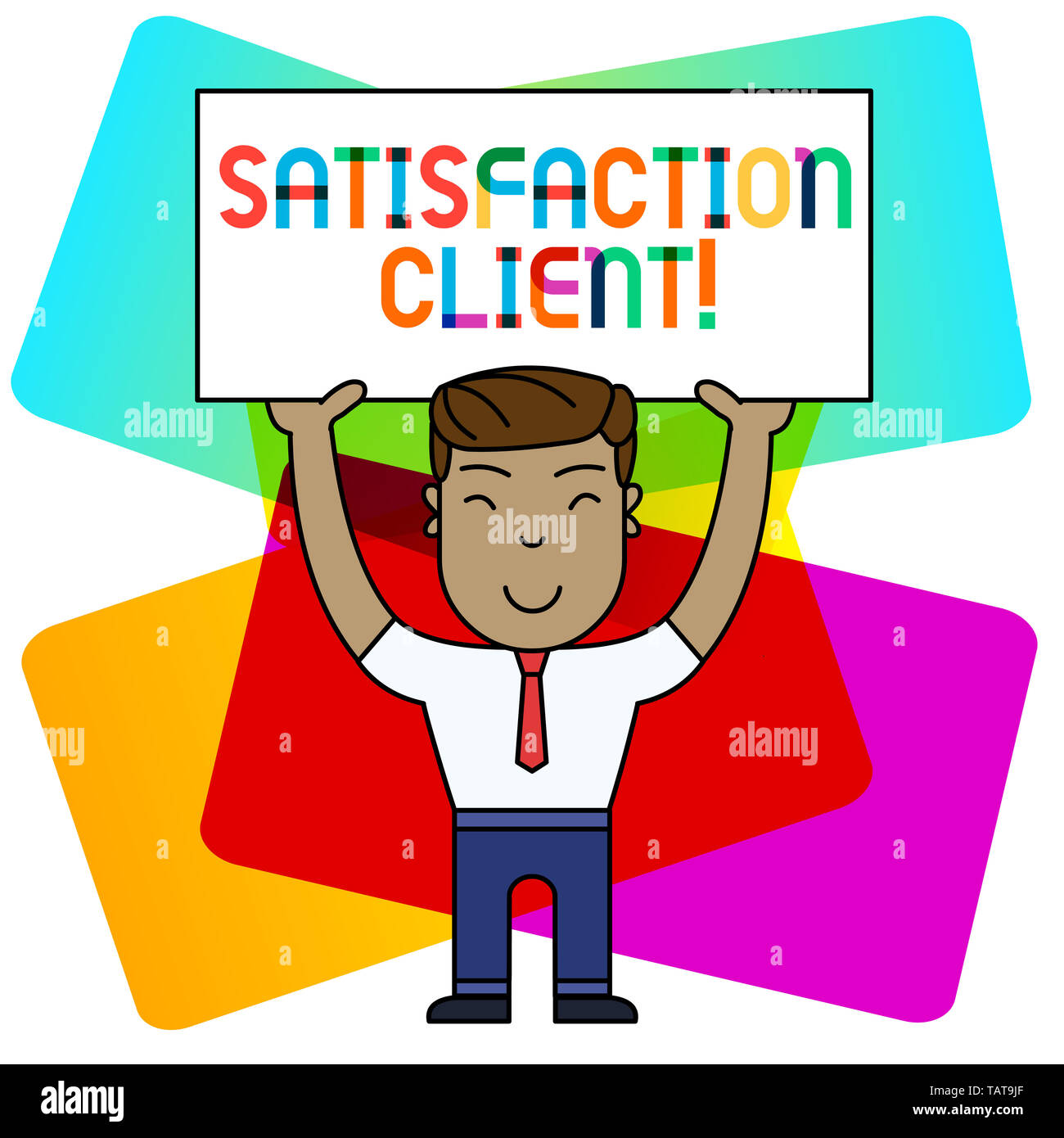 Conceptual hand writing showing Satisfaction Client. Concept meaning ...