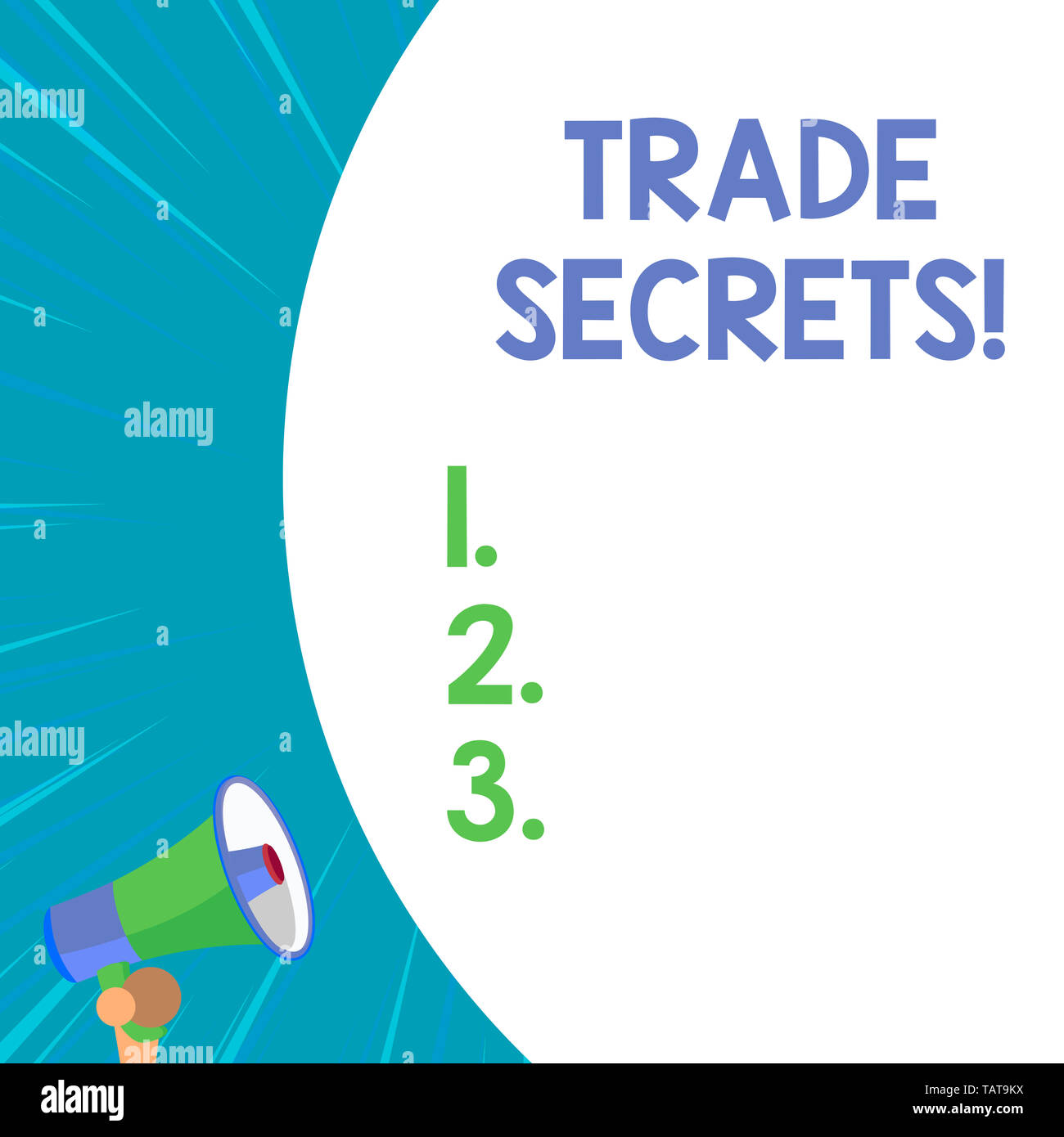 Conceptual hand writing showing Trade Secrets. Concept meaning ...