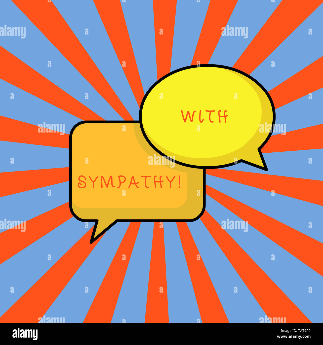 Conceptual hand writing showing With Sympathy. Concept meaning feelings ...