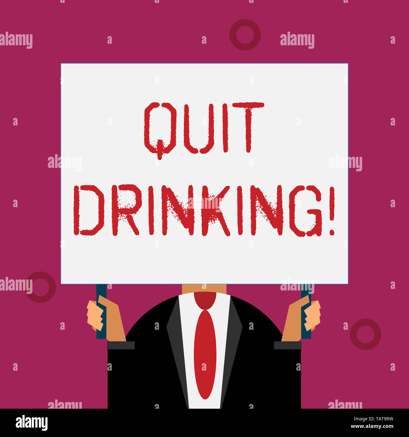 Writing note showing Quit Drinking. Business concept for involves ...
