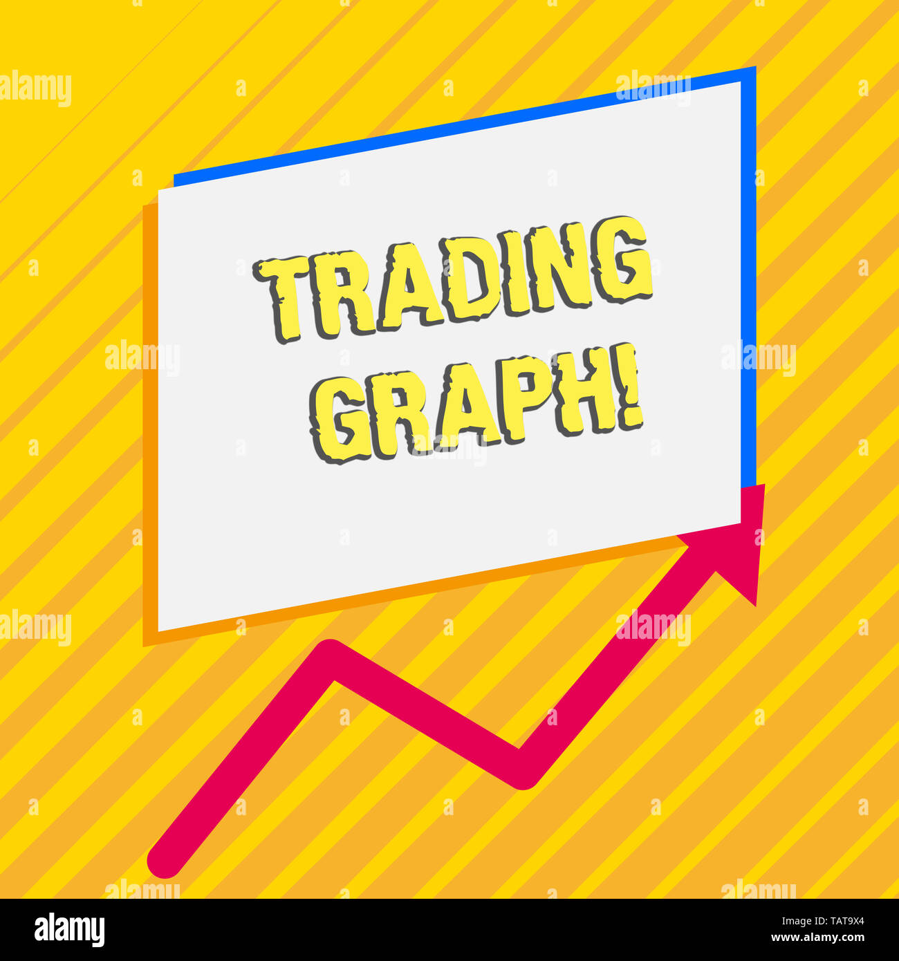 Handwriting text Trading Graph. Conceptual photo Represent the highs ...
