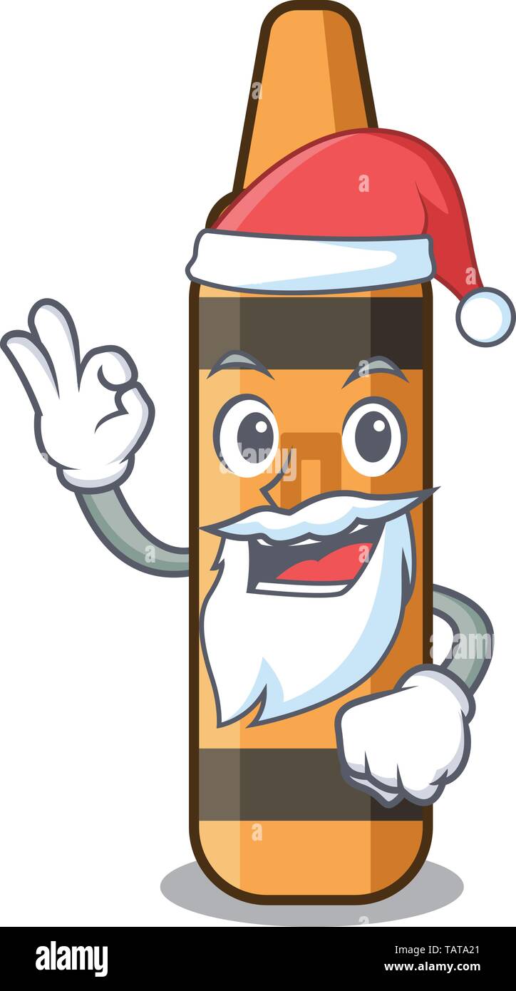 Santa orange crayon in a cartoon wallet Stock Vector Image & Art - Alamy