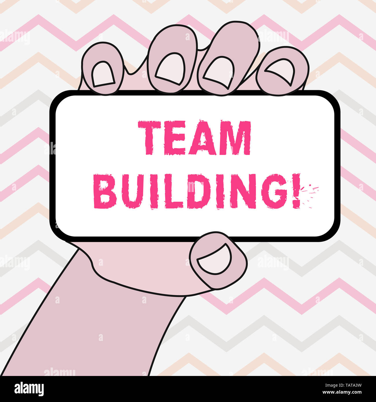 Text sign showing Team Building. Business photo showcasing activities ...