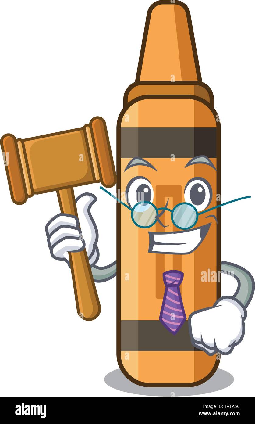 Judge orange crayon in a cartoon wallet Stock Vector Image & Art - Alamy