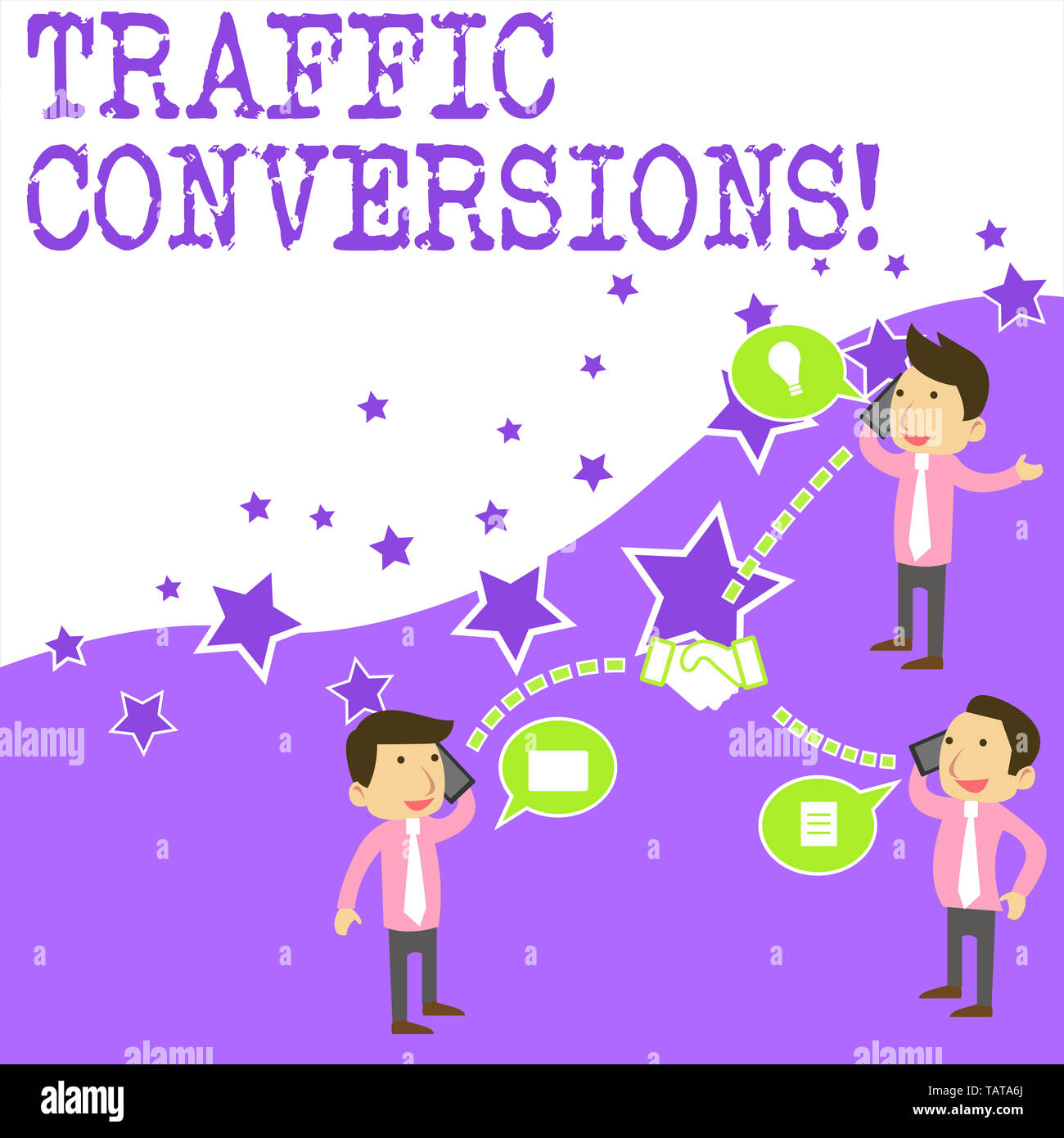 Text sign showing Traffic Conversions. Business photo showcasing ...