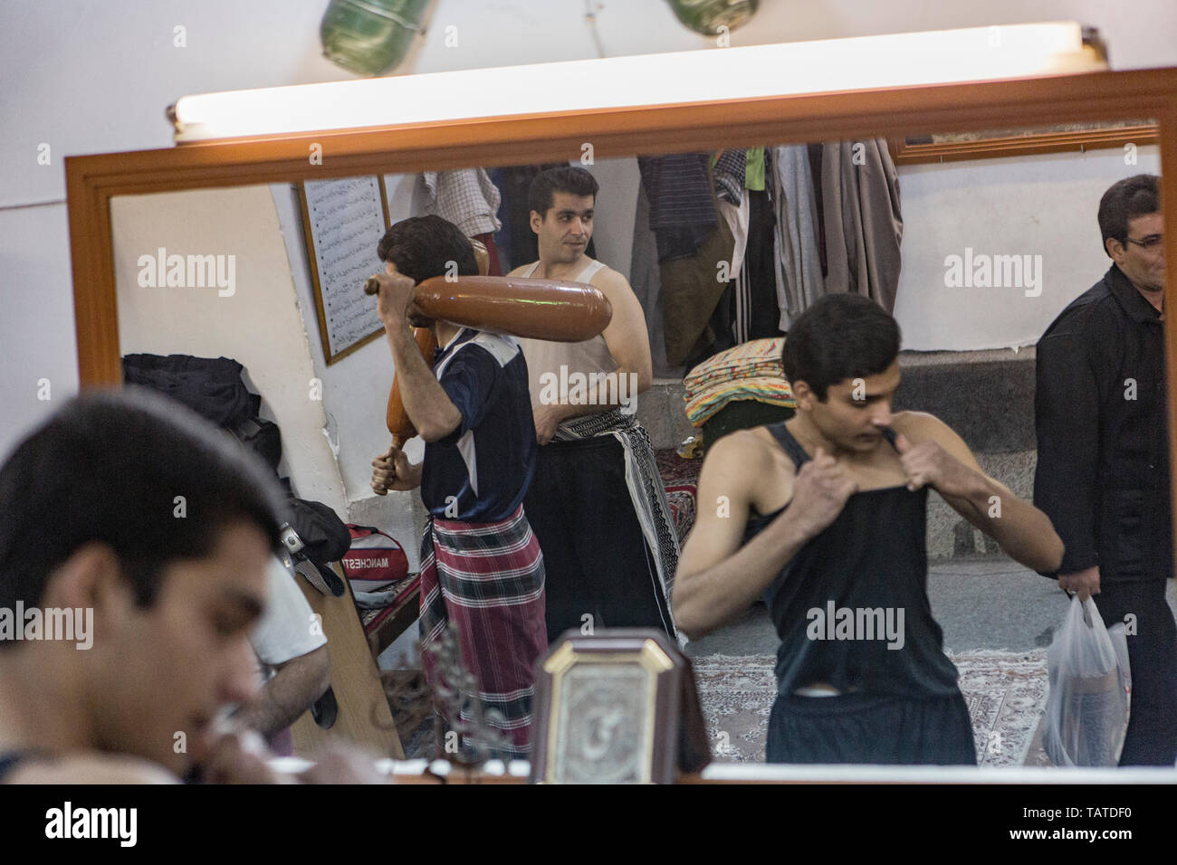Traditional Sport or Varzesh-e bastani, Zurkhane, Kashan, Iran Stock ...