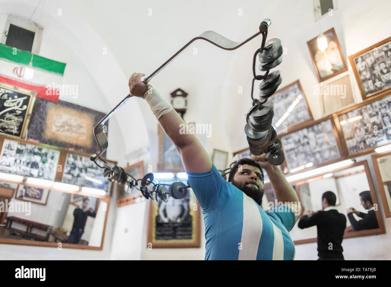 Traditional Sport or Varzesh-e bastani, Zurkhane, Kashan, Iran Stock ...