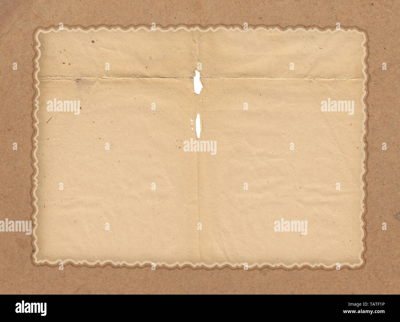 Old photo frame. Vintage paper Stock Photo - Alamy