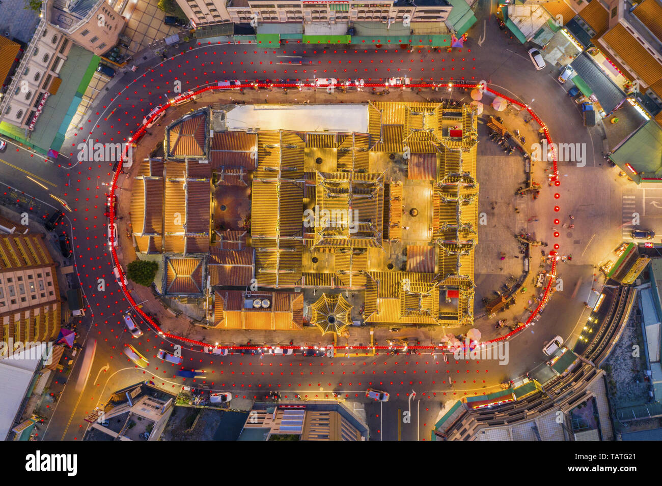 bird view of Chao Tian Temple Stock Photo - Alamy