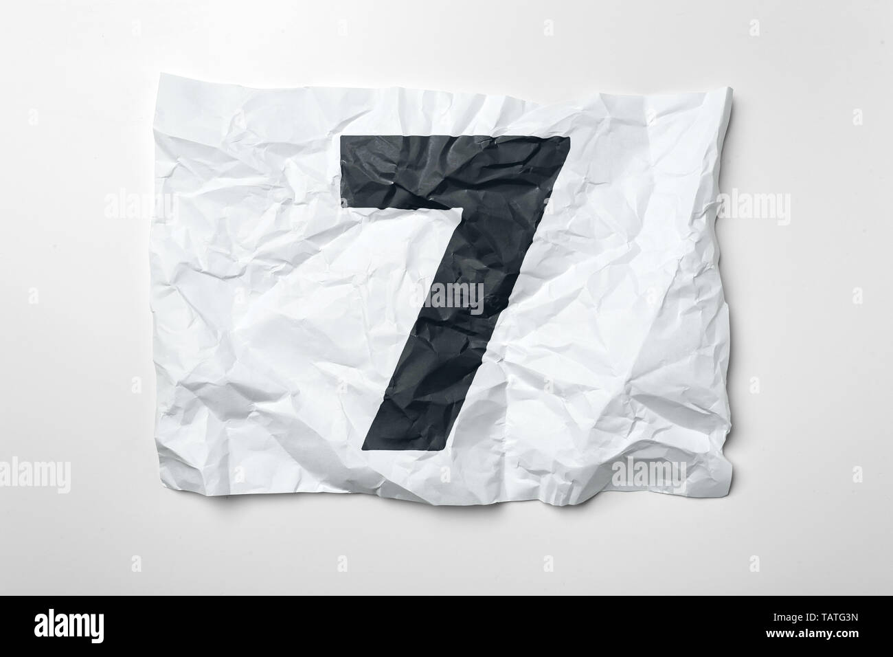 Typewritten numerals on crumpled paper Stock Photo - Alamy