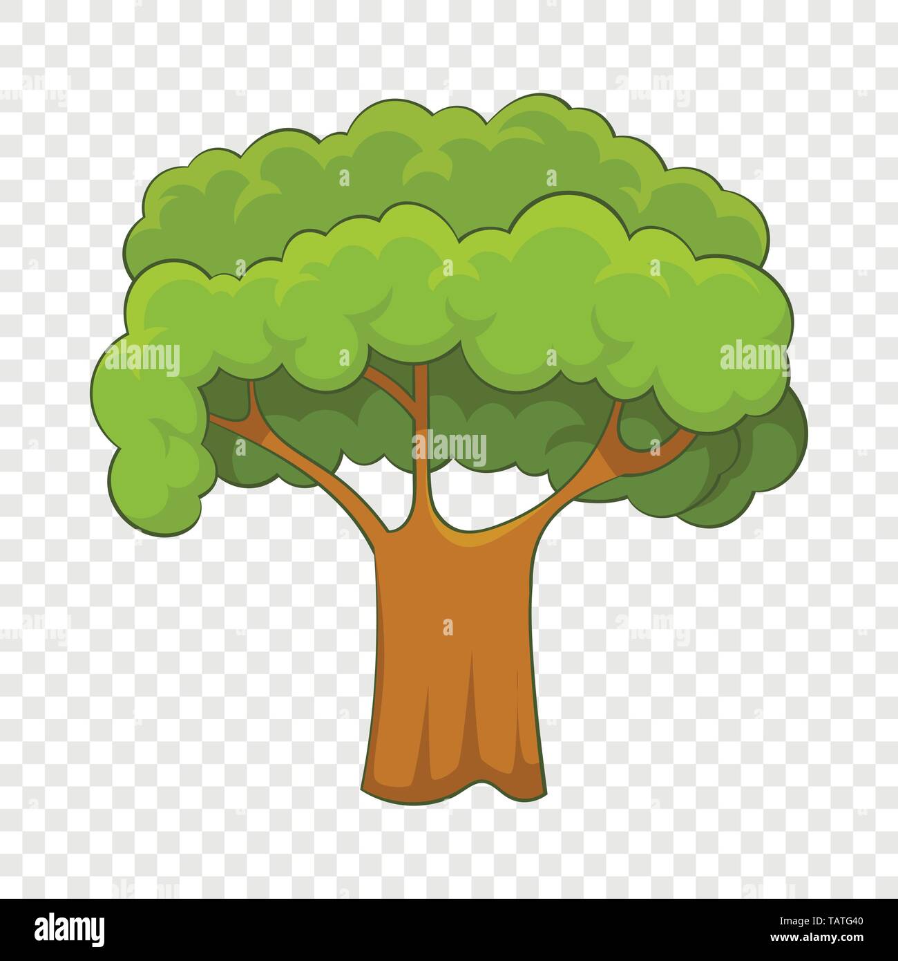 Old tree icon, cartoon style Stock Vector Image & Art - Alamy