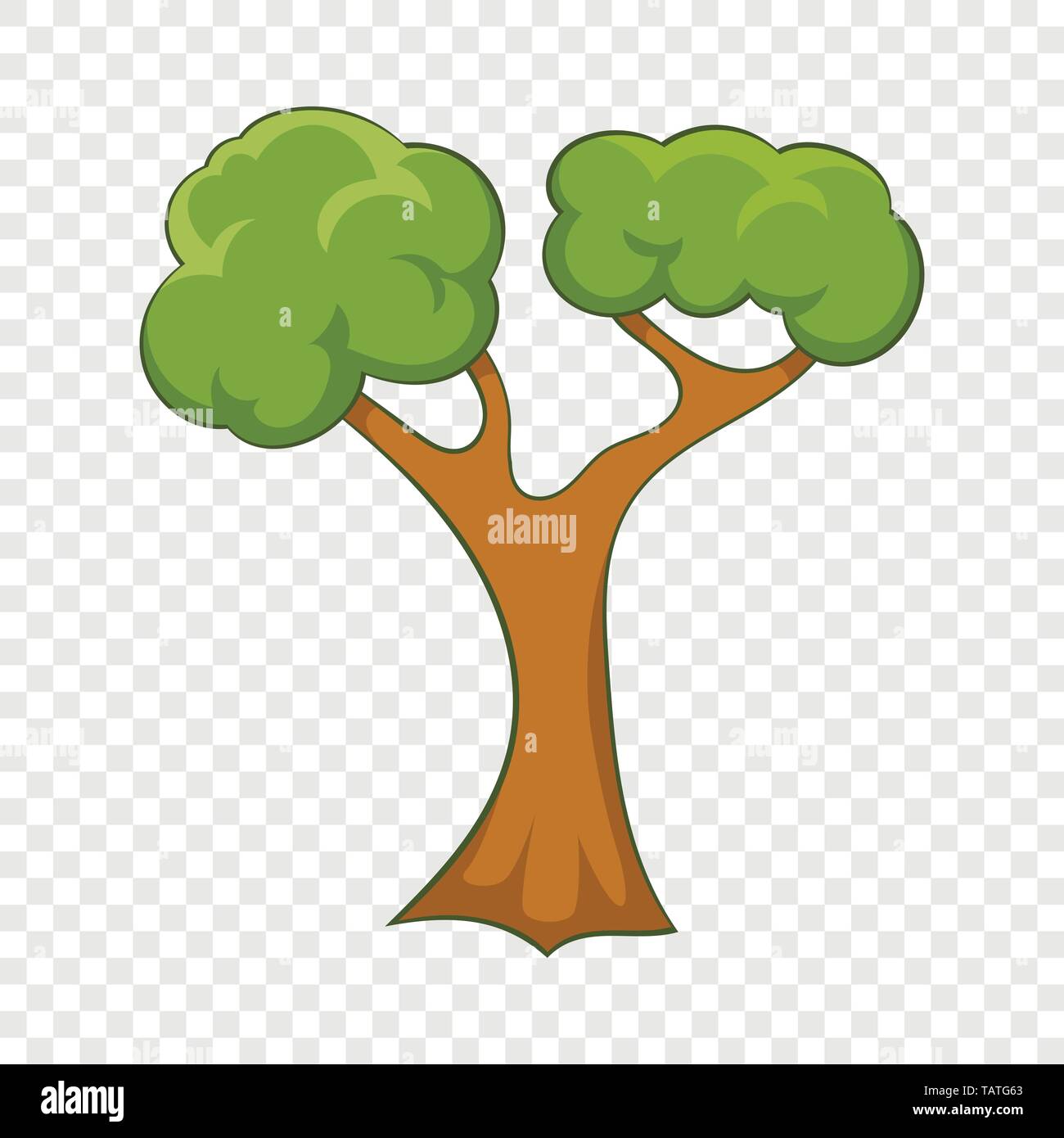 Branchy tree icon, cartoon style Stock Vector Image & Art - Alamy