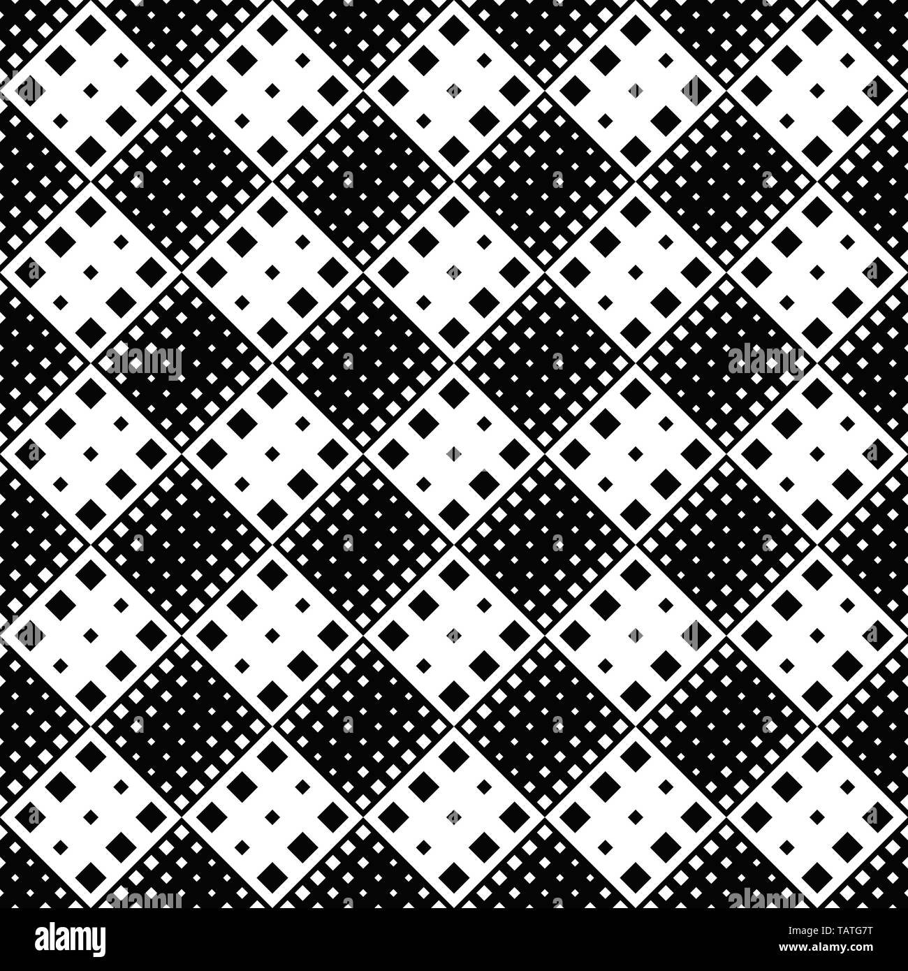 Monochrome Square Pattern Background Abstract Vector Graphic Design