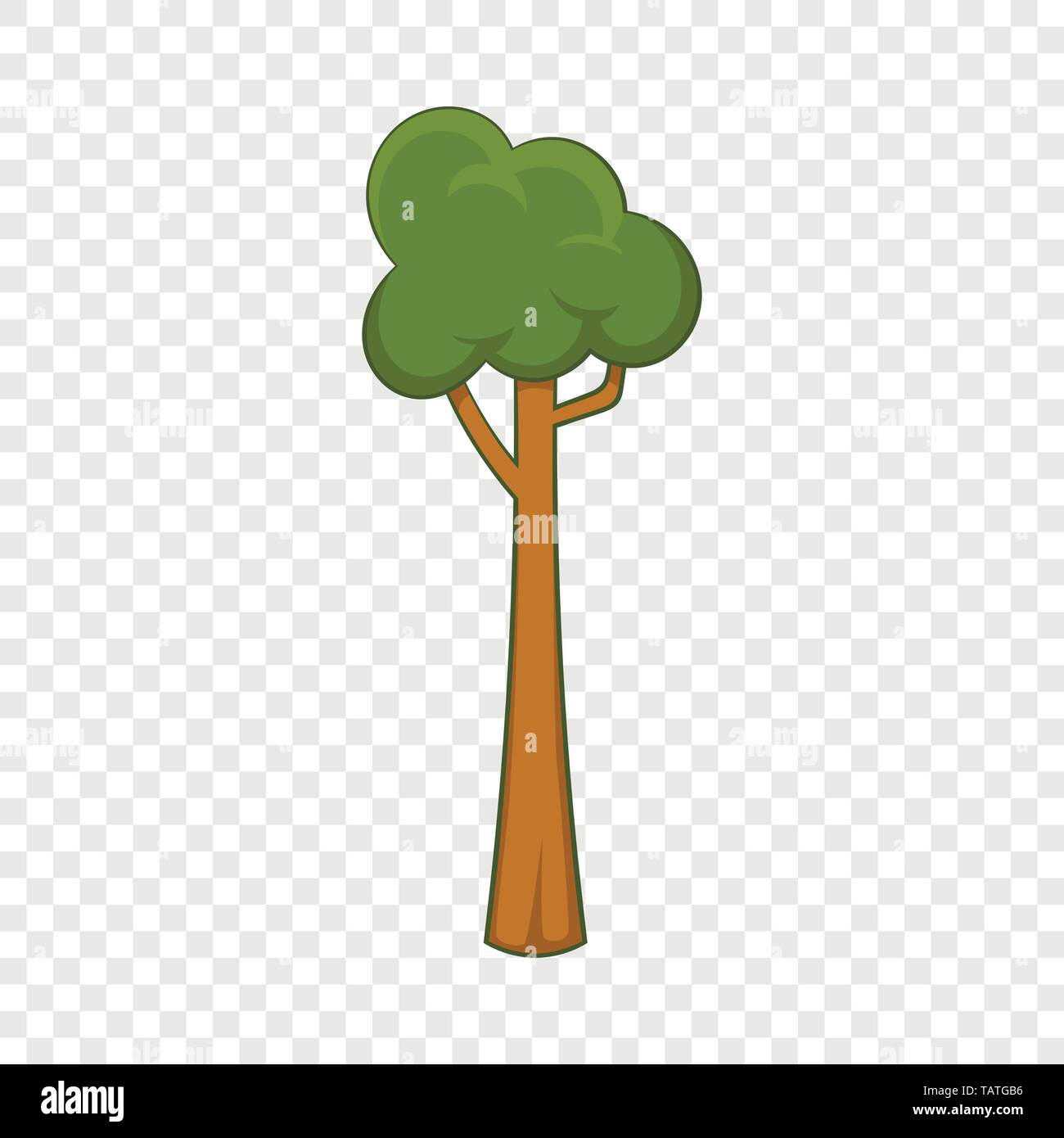 Thin tree icon, cartoon style Stock Vector Image & Art - Alamy