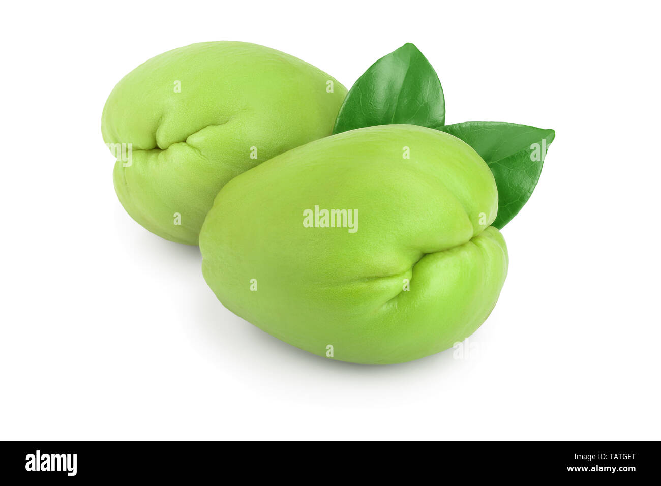 fresh Chayote vegetable isolated on white background Stock Photo - Alamy