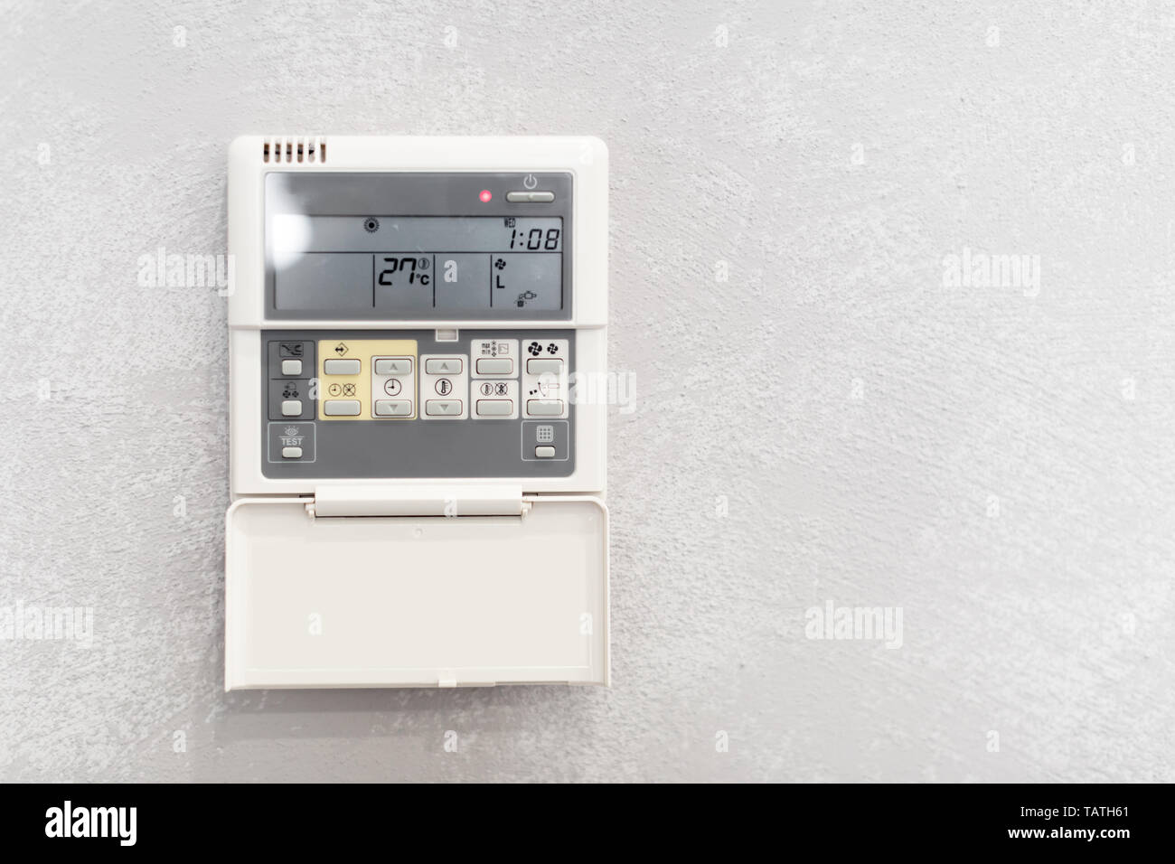 Air Conditioner Remote Control in a hotel room Stock Photo - Alamy