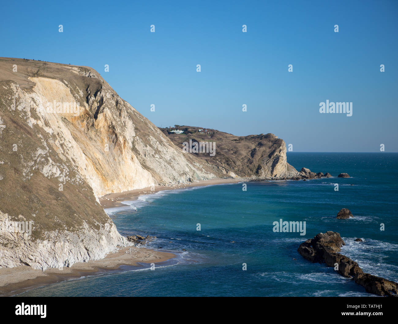 Cliff top durdle door hi-res stock photography and images - Alamy